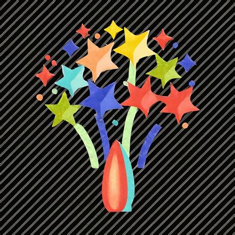 Premium Ai Image Colorful Firework Background