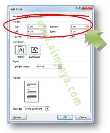 Dodo Smart Cara Mengatur Margin Pada Ms Office Word