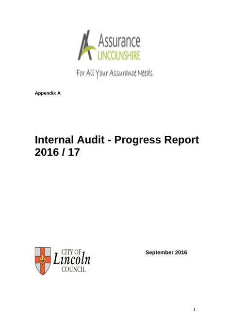 Pdf Internal Audit Progress Report 2016 17 A Inte… · Internal