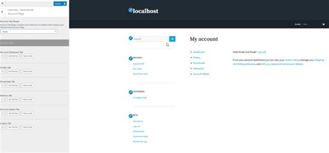 How To Customize My Account Page In Woocommerce