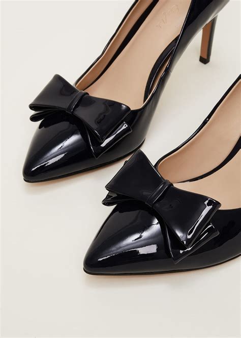 Patent Bow Court Shoe Phase Eight Uk