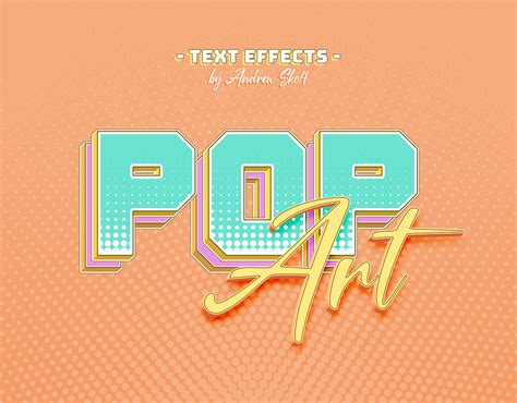Sliced Pop Art Text Effects Add Ons Graphicriver