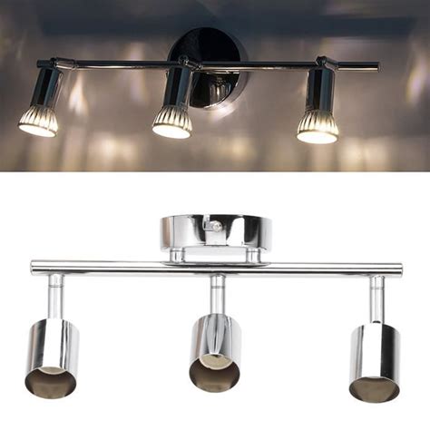 YUM Base de lumière sur rail à 3 LED réglable Base de projecteur de plafond à 3 voies réglable