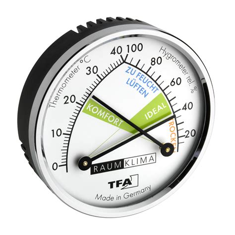Analoges Thermo Hygrometer Mit Metallring TFA Dostmann