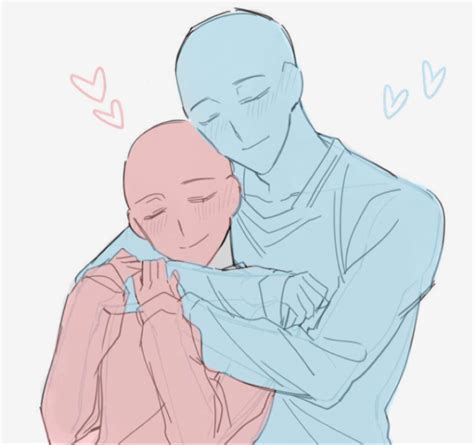 Anime Couple Bases Hugging