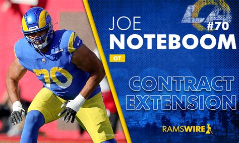 Rams Re Signing Joseph Noteboom To 3 Year Extension