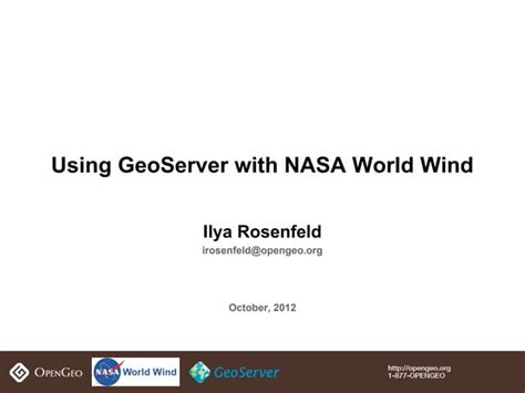 Using Geoserver With Nasa Worldwind Pdf