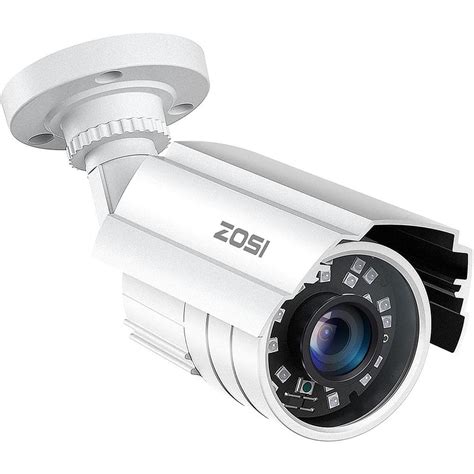Zosi 80 Ft Wired 2mp Outdoor Bullet Security Camera Compatible With 4