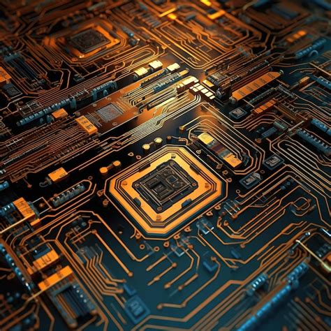 premium photo integrated circuit board