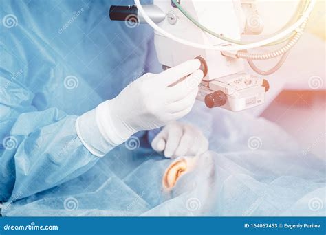 Lasik Treatment Laser Vision Correction Doctor Examines Fundus In