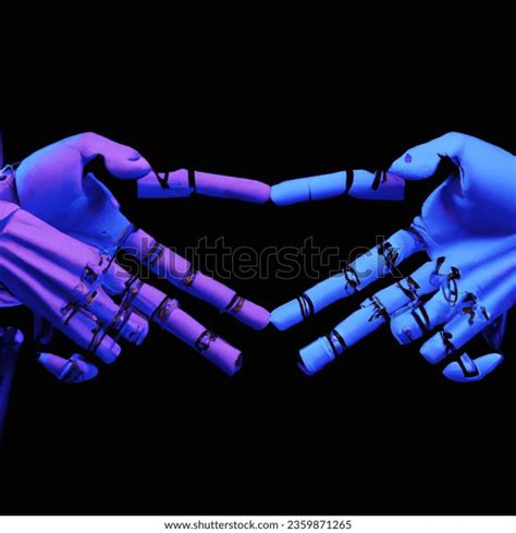Futuristic Vector Style Image Create Adam Robot Ai Generated Image
