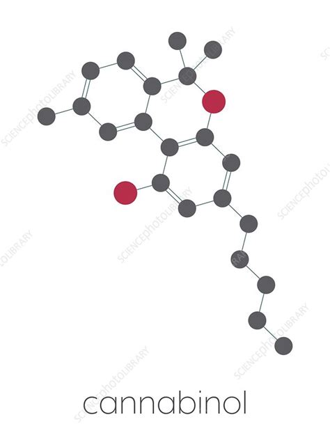 Cannabinol Cannabinoid Molecule Illustration Stock Image F030 5123 Science Photo Library