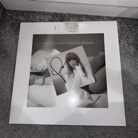 Taylor Swift Ttpd The Tortured Poets Department Vinyl And Hand Signed