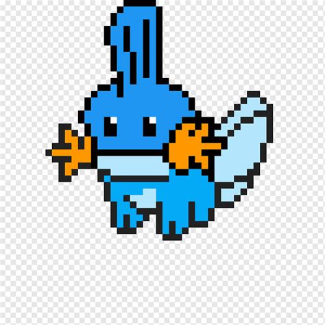 다람쥐 픽셀 아트 Mudkip 스프라이트 비트 라인 기호 비트 선 머드 킵 Png Pngwing