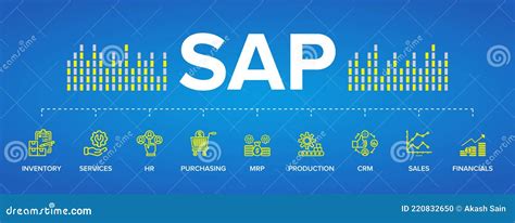 Sap Enterprise Resource Planning Erp Construction Concept Module