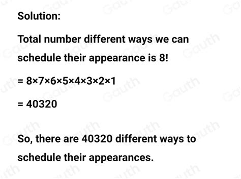 Solved Use The Fundamental Counting Principle To Solve The Problem
