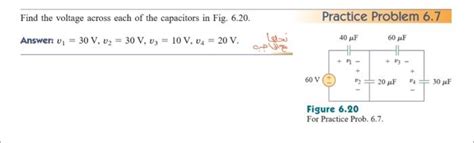 Solved Practice Problem Find The Voltage Across Each Of Chegg