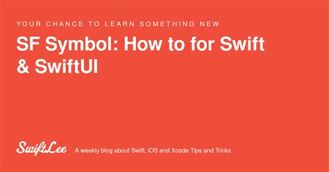 Sf Symbol How To For Swift And Swiftui