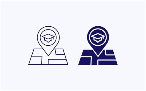Premium Vector College Map Location Illustration Icon