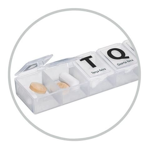 Kit Organizador Comprimidos Porta Remédios Semanal Dias