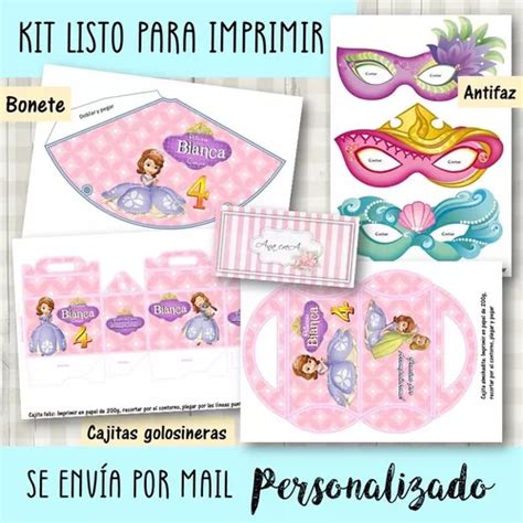 Kit Imprimible Princesa Sofía Mod1 Deco Y Candy Bar Cumple Mebuscar Argentina