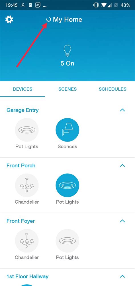 Lutron App Constantly Loading Rlutron