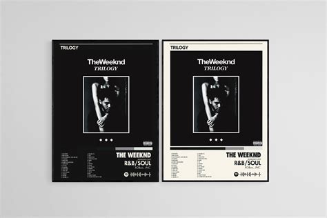 The Weeknd Trilogy Wall Art Wall Print Album Art Custom Music Artist