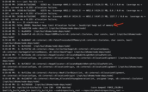 Build Command Javascript Heap Out Of Memory Support Netlify
