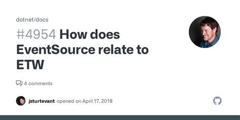 How Does Eventsource Relate To Etw · Issue 4954 · Dotnetdocs · Github