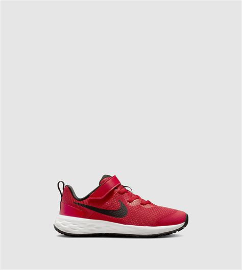 Buy Nike Revolution 6 Velcro Strap Running Shoes In Red 6thstreet