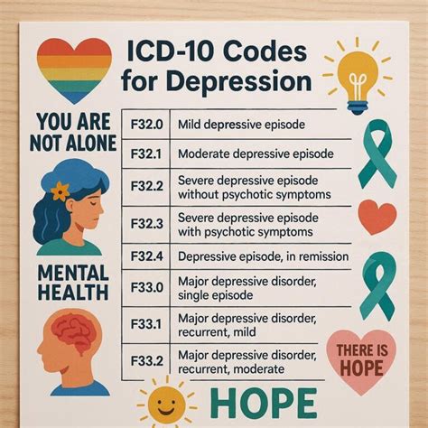 A Comprehensive Guide To Icd 10 Codes For Depression Wmwtl