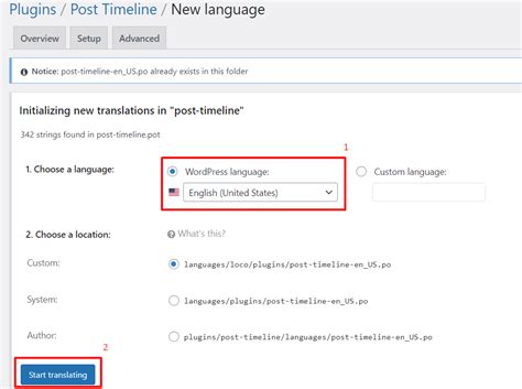 How To Translate Your Timeline Labels Post Timeline WordPress Plugin