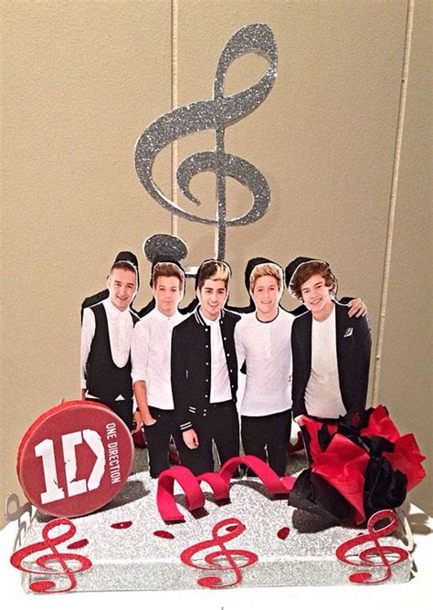 One Direction Cake Topper Table Centerpiece Party By Yndiraartz 2200