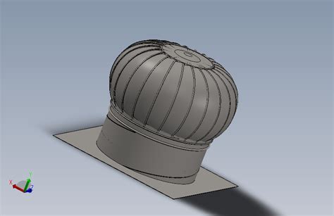 无动力风帽设计三维SW模型 730189 16 SOLIDWORKS 2015 模型图纸下载 懒石网