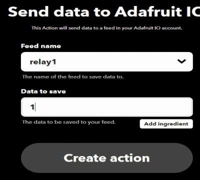 IFTTT Google Assistant Voice And Adafruit Io Based Home Automation