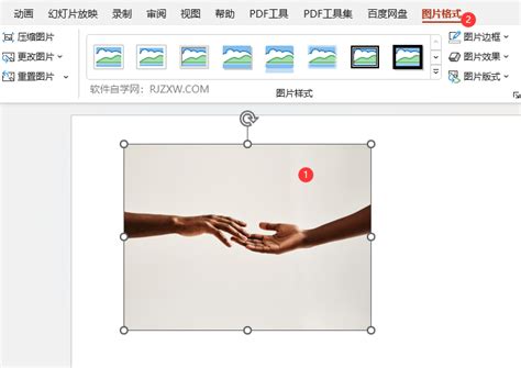 PPT 中的图片怎么设置标记艺术效果 软件自学网