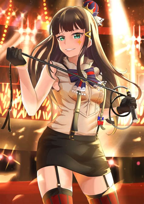 Safebooru 1girl Absurdres Bangs Black Gloves Black Hair Black Skirt