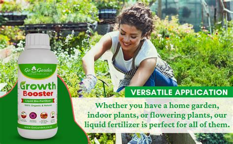 Go Garden Growth Boost Liquid Fertilizer Enhance Plant Growth And