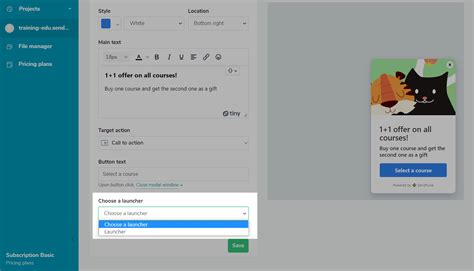 How To Create A Launcher Pop Up Sendpulse