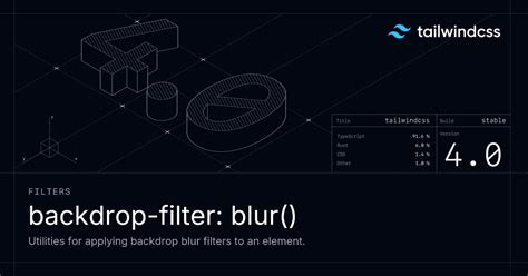 Backdrop Filter Blur 滤镜 Tailwind Css 框架