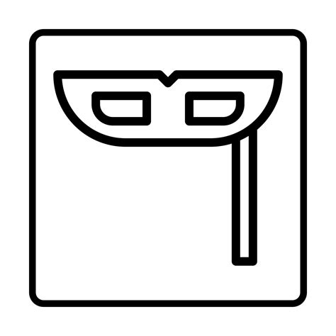 Mask Icon Social Media Sign Icons Vector Illustration Isolated For