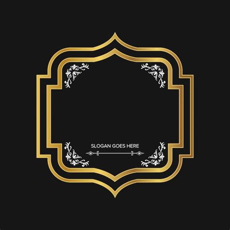 Premium Vector Golden Islamic Frames Luxury Gold Islamic Label