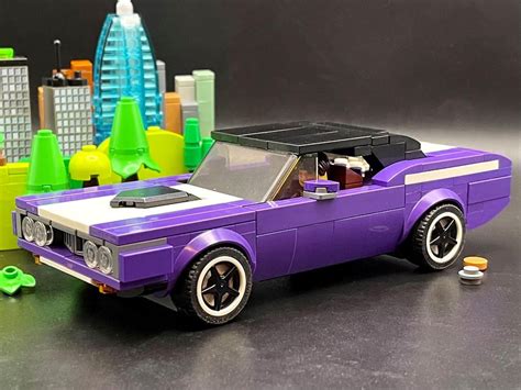 Lego Moc Plymouth Hemi Cuda Dark Purple By Ibrickeditup Rebrickable