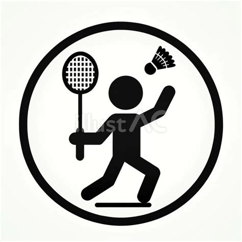 バドミントンイラスト No 24650614｜無料イラスト・フリー素材なら「イラストac」