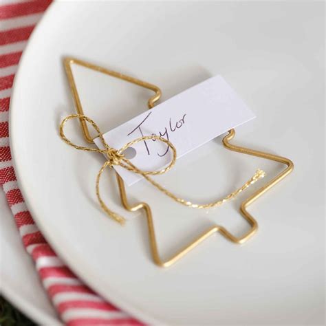 Christmas Tree Rustic Red Christmas Place Card Holders