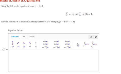 Solved Chapter 11 Section 11 4 Question 032 Use Separation