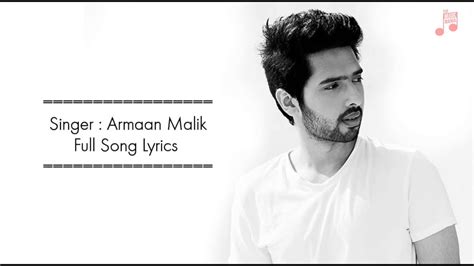 Kaun Tujhe Lyrics Male Armaan Malik Version Amaal Mallik Manoj