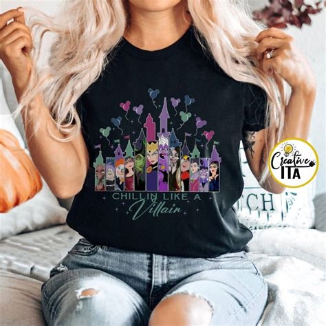 Chillin Like A Villain Disney Castle Shirt Disney Female Villains Evil