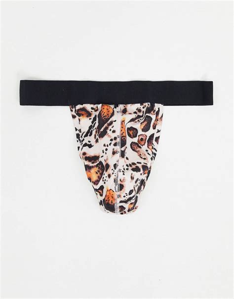 Asos Design Thong In Leopard Print Asos Leopard Print Trend Asos Designs Leopard Print