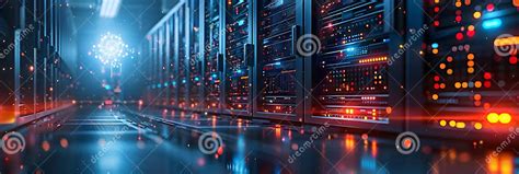 Innovative Server Network Design Showcasing Global Technology Connectivity Solutions Stock